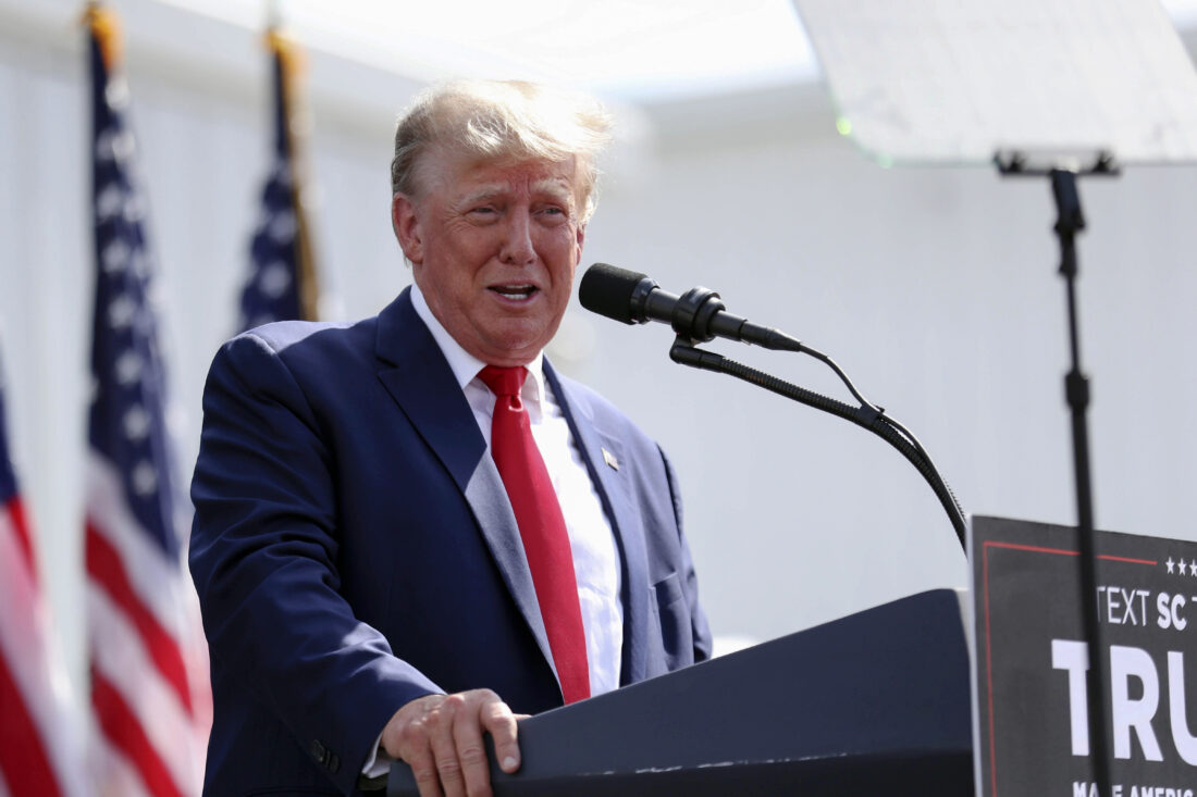 Trump admires handgun – but stops short of buying – as he campaigns in ...